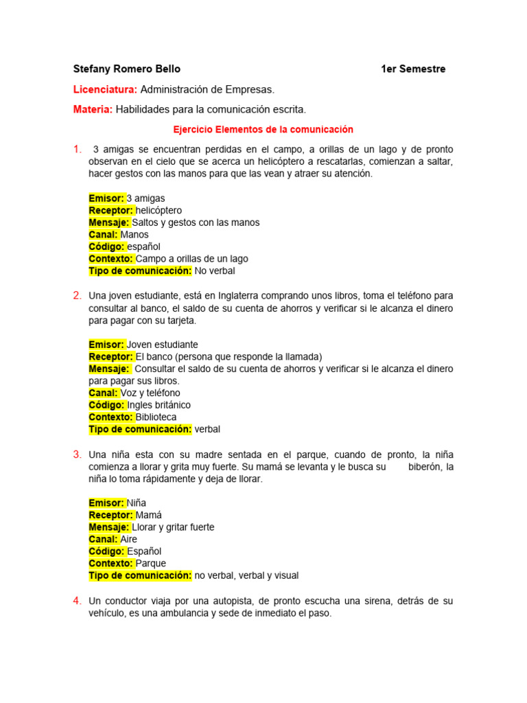 Elementos de La Comunicación | PDF | Comunicación