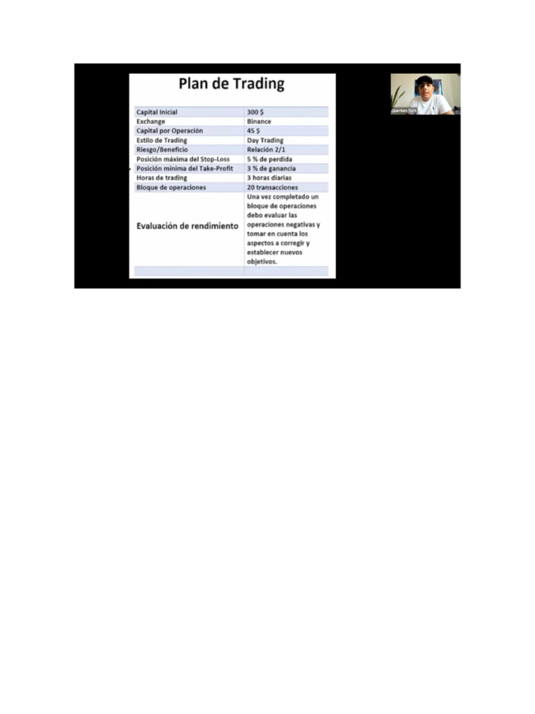 Ejemplo Plan de Trading | PDF