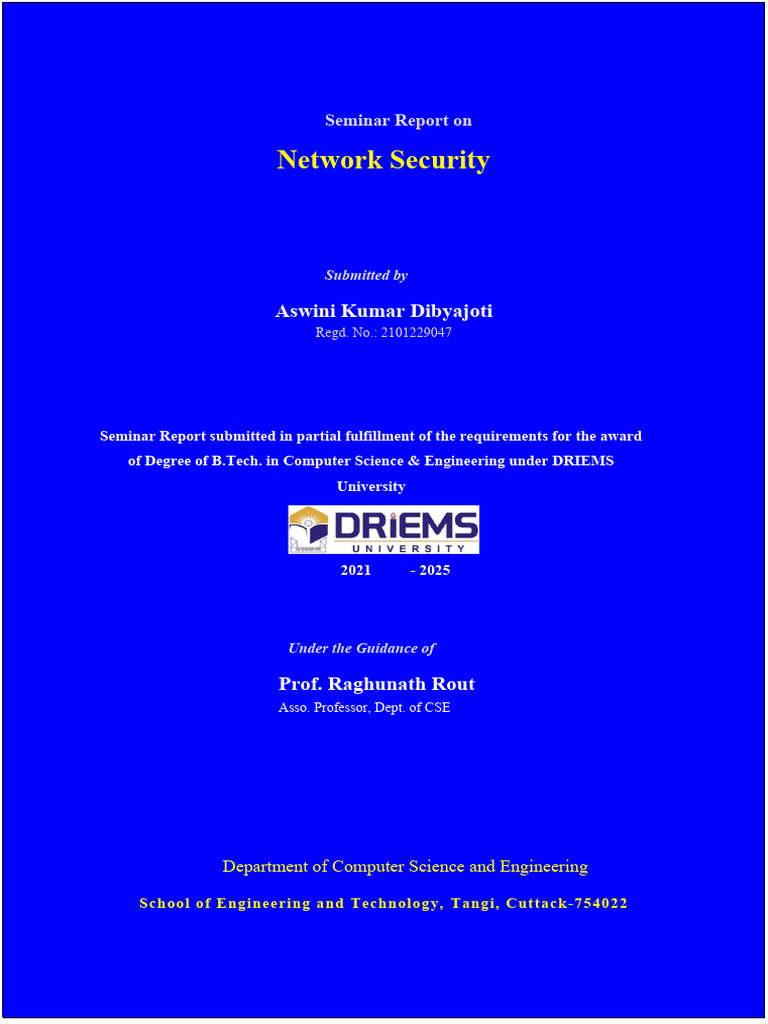 Network Security | Download Free PDF | Security | Computer Security