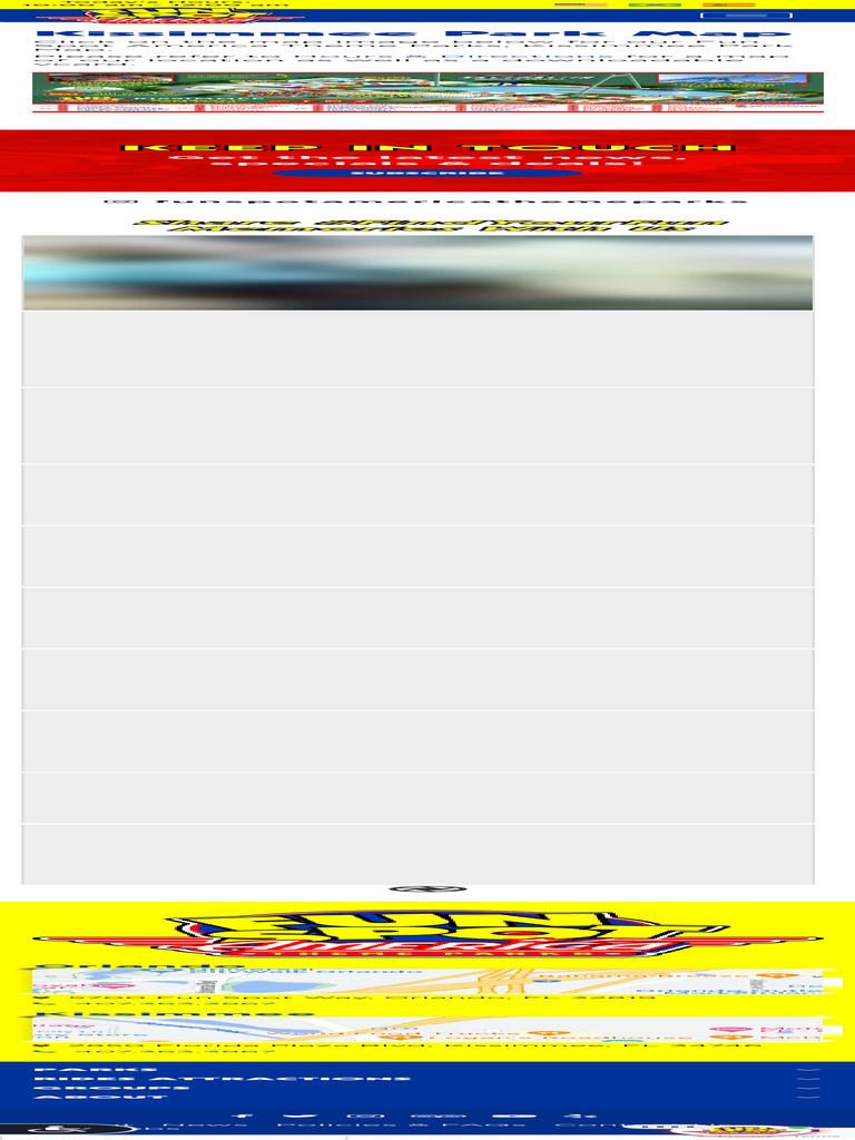 Kissimmee Theme Park Map Fun Spot Kissimmee Map | PDF | Leisure ...