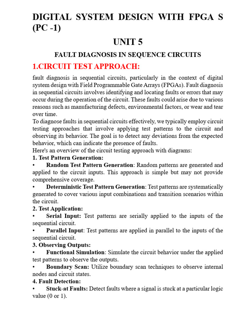 Unit 5 DSD Mtech 1-1 Sem | PDF | Digital Electronics | Electronic Circuits