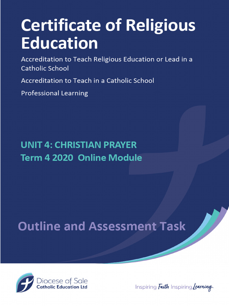 A. Outline and Assessment Task -Unit 4 Christian Prayer | PDF | Prayer ...