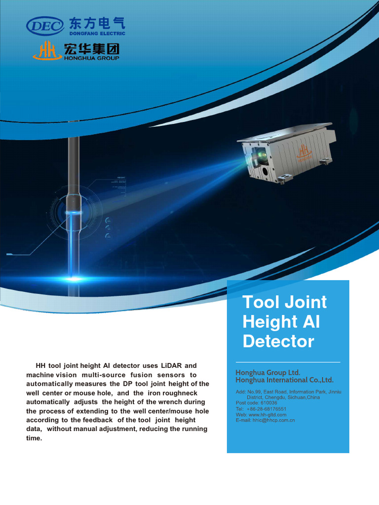 Tool Joint Height AI Detector | PDF | Computer Vision | Sensor