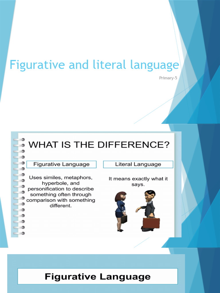 Figurative and Literal Language | PDF