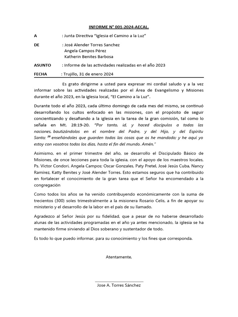 INFORME misiones 2024 | PDF