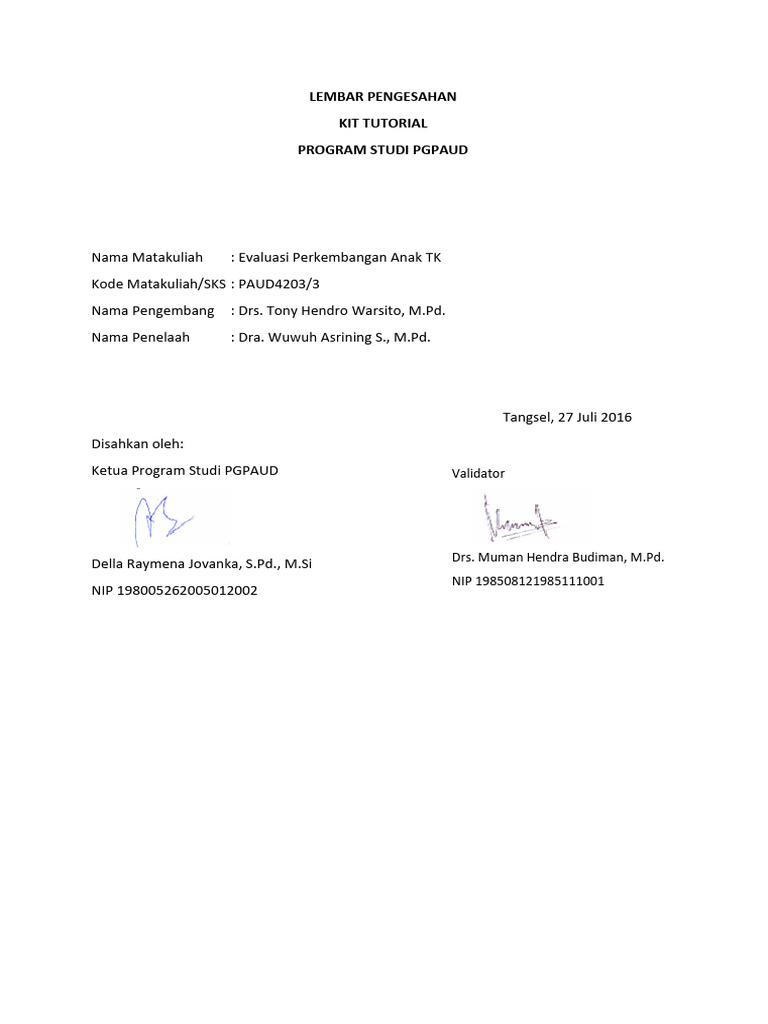 Rat Sat Paud4203 | PDF