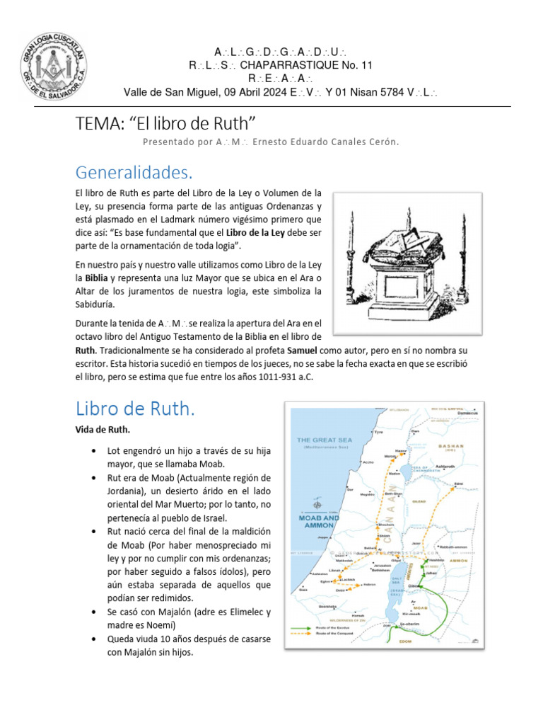 El Libro de Ruth-1 | PDF | Libro de rut | Rut (figura bíblica)