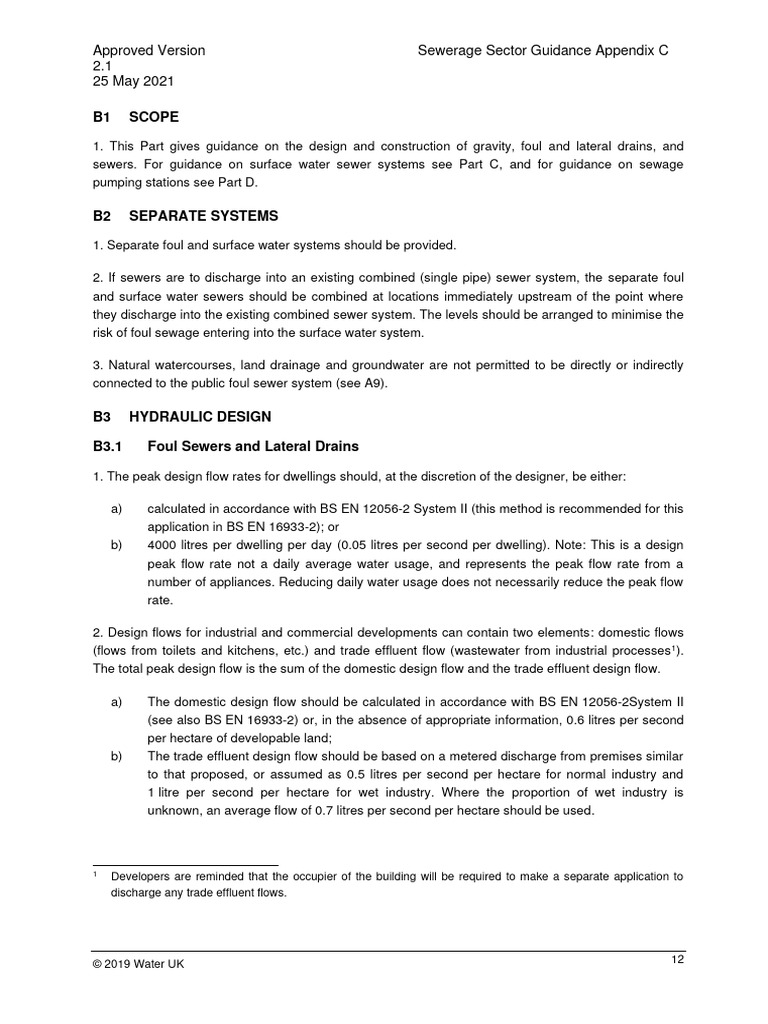 SSG App C Des Con Guide | PDF | Sanitary Sewer | Sewerage