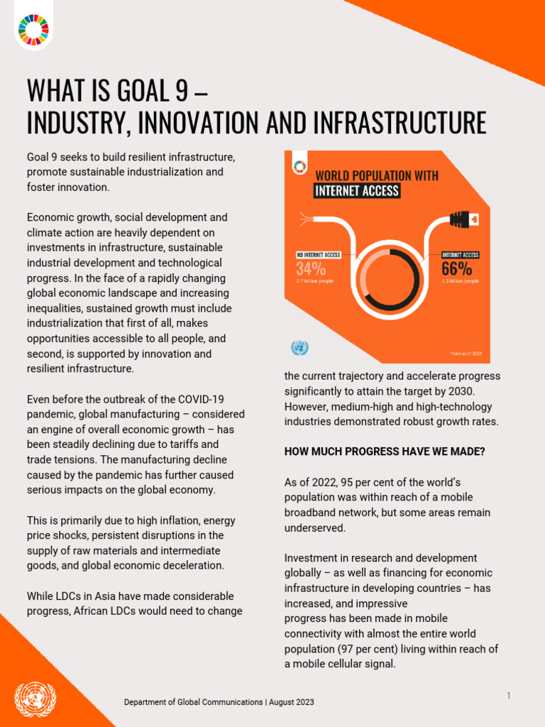 Goal 9 Fast Facts | Download Free PDF | Infrastructure | Sustainability
