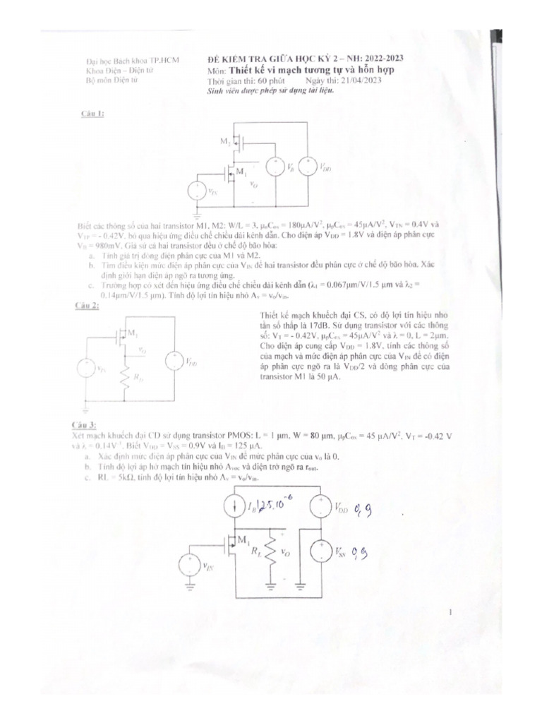 Mid 222 EE3121 AIC | PDF