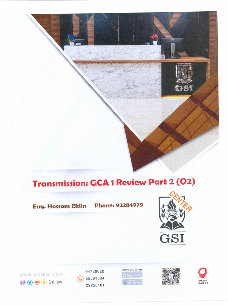 GCA 1 Review Part 2 Note | PDF