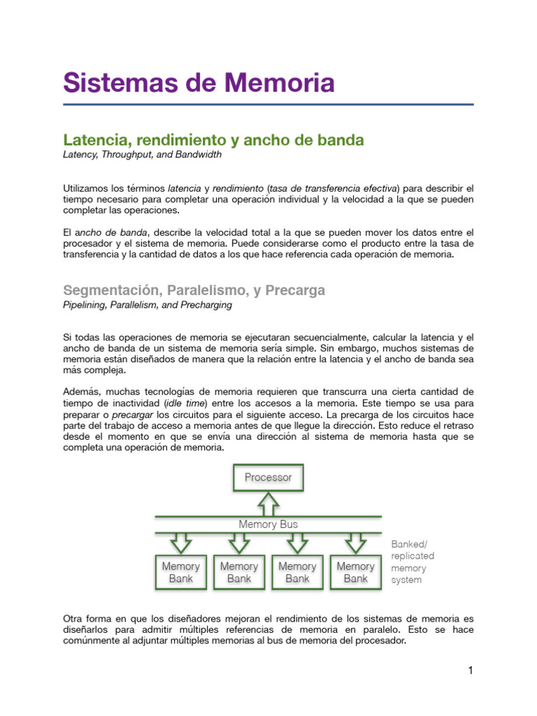 Sistemas de Memoria | PDF | Memoria dinámica de acceso aleatorio ...