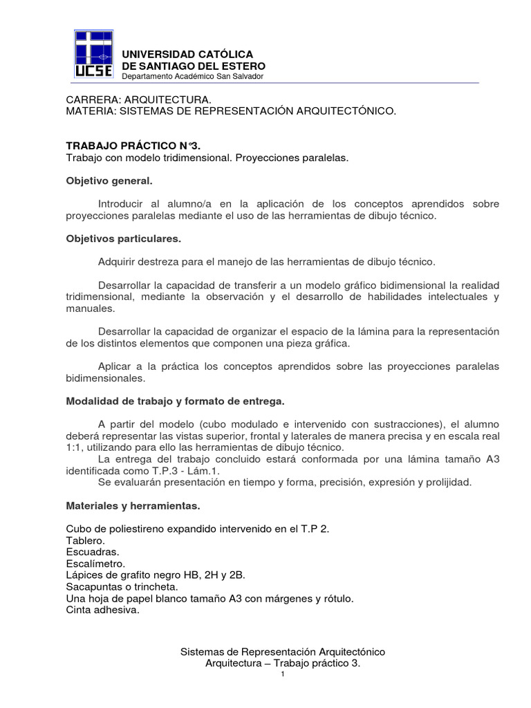 03.Sistemas_consigna Tp 3 | PDF | Dibujo | Dibujo técnico