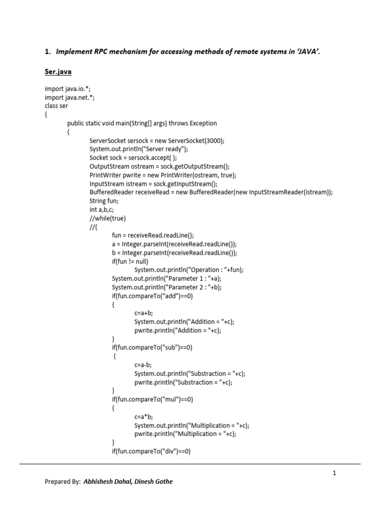 Distributed System Lab Manual | PDF | Java (Programming Language) | Software Engineering