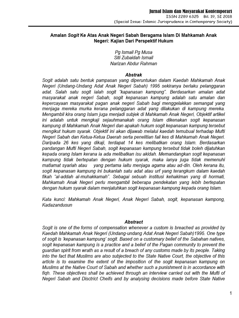 Mahkamah Anak Negeri) | PDF