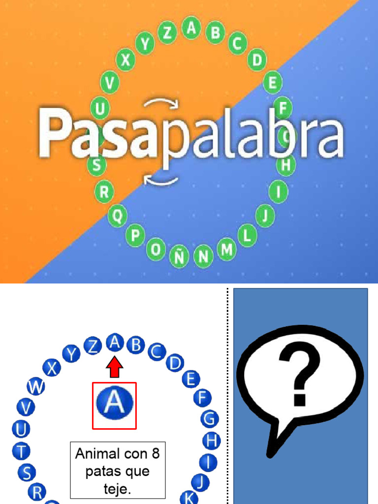 Pasapalabra Abecedario Vocabulario Letra Inicial | PDF