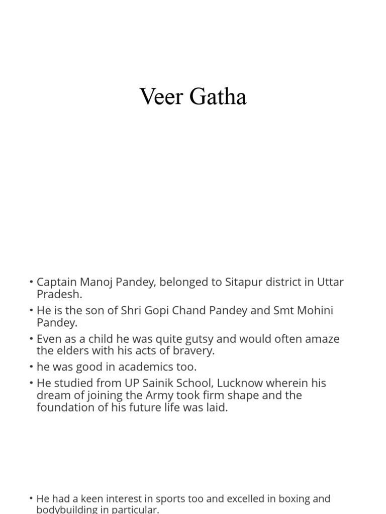 Veer Gatha | Download Free PDF | Military | Military Operations