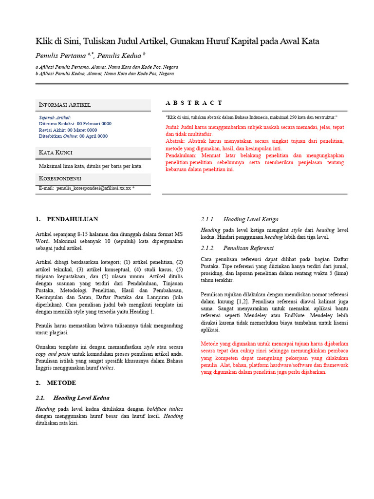 Template Laporan API | PDF