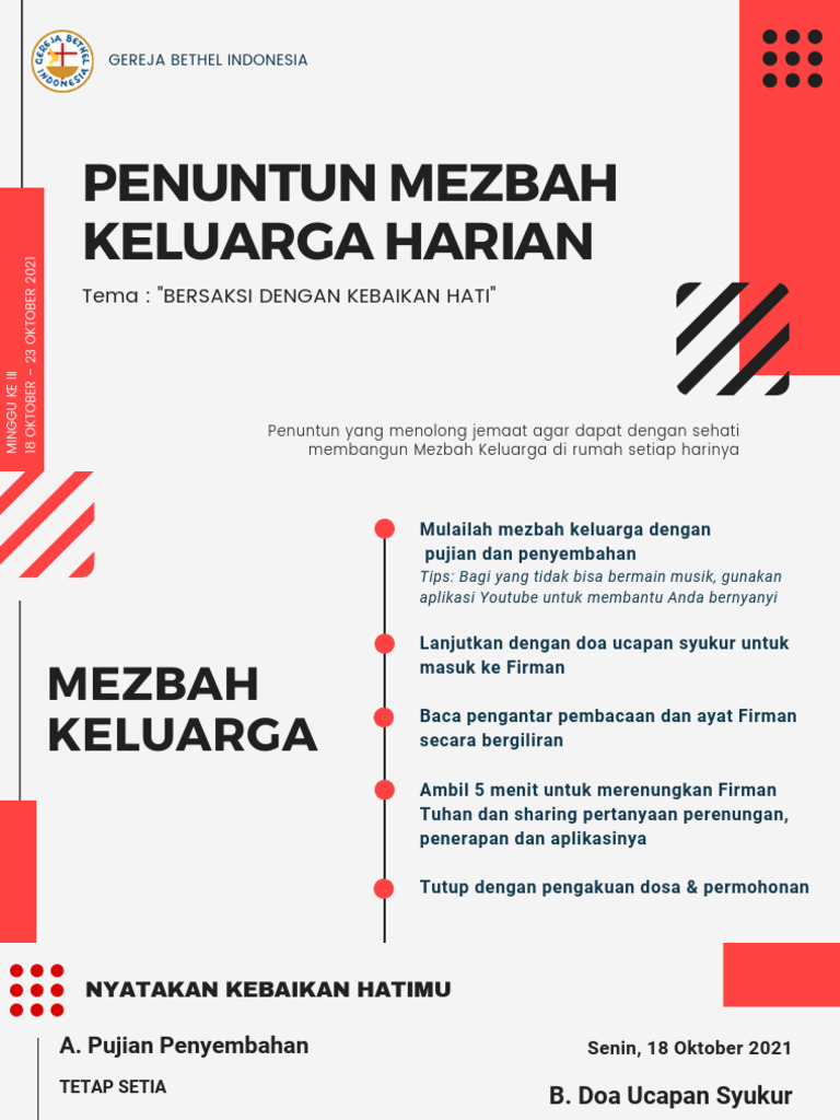 Membangun Mezbah Keluarga dengan Kebaikan | PDF