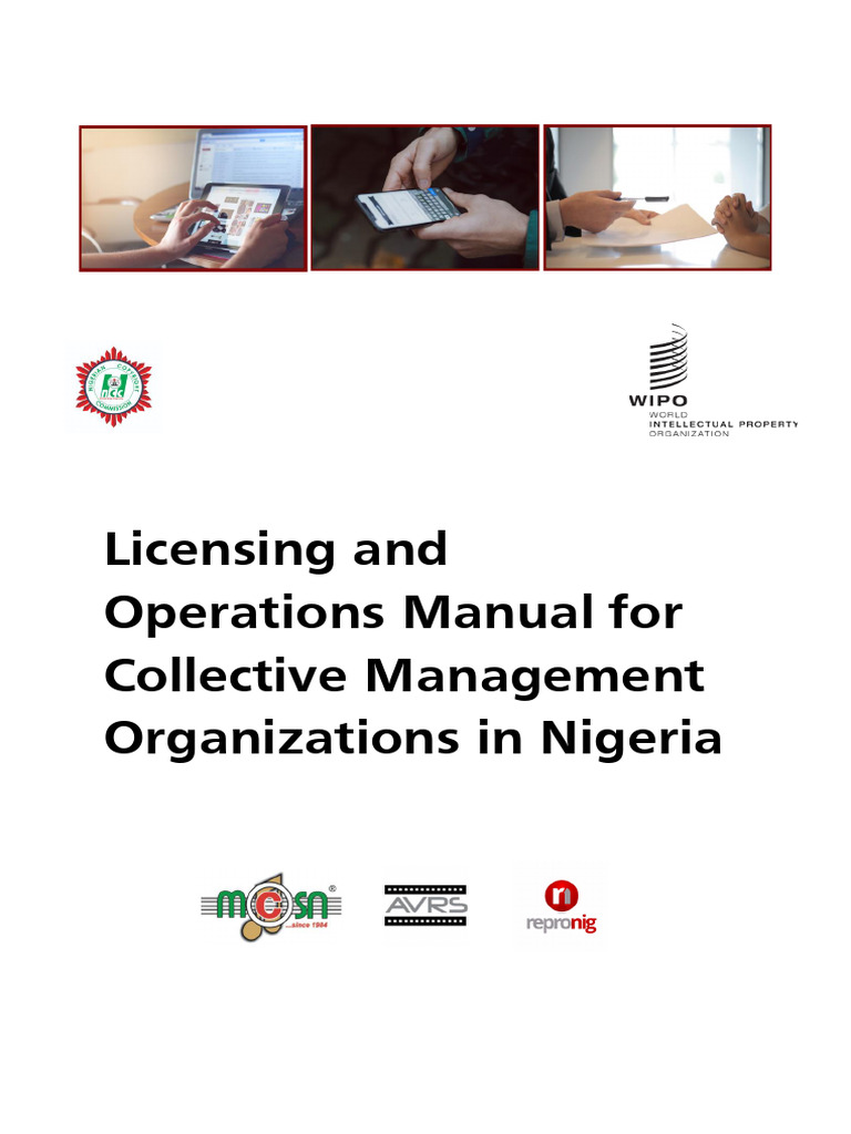 Licensing and Operations Manual For Collective Management Organizations in Nigeria | PDF ...