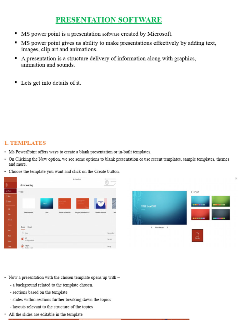 Presentation Software | Download Free PDF | Computing | Software