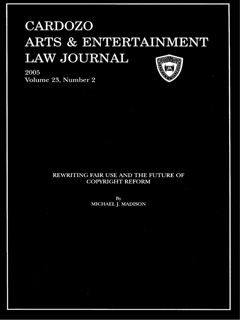Rewriting_Fair_Use_and_the_Future_of_Cop | PDF | Fair Use | Copyright