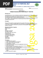 Blood Crossmatch Form | PDF