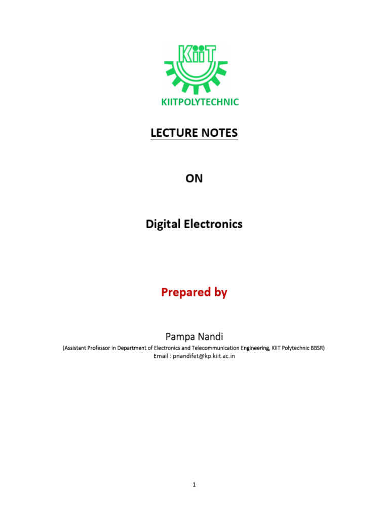 SM 3rd-Sem Cse Digital-Electronics | PDF | Logic Gate | Mosfet