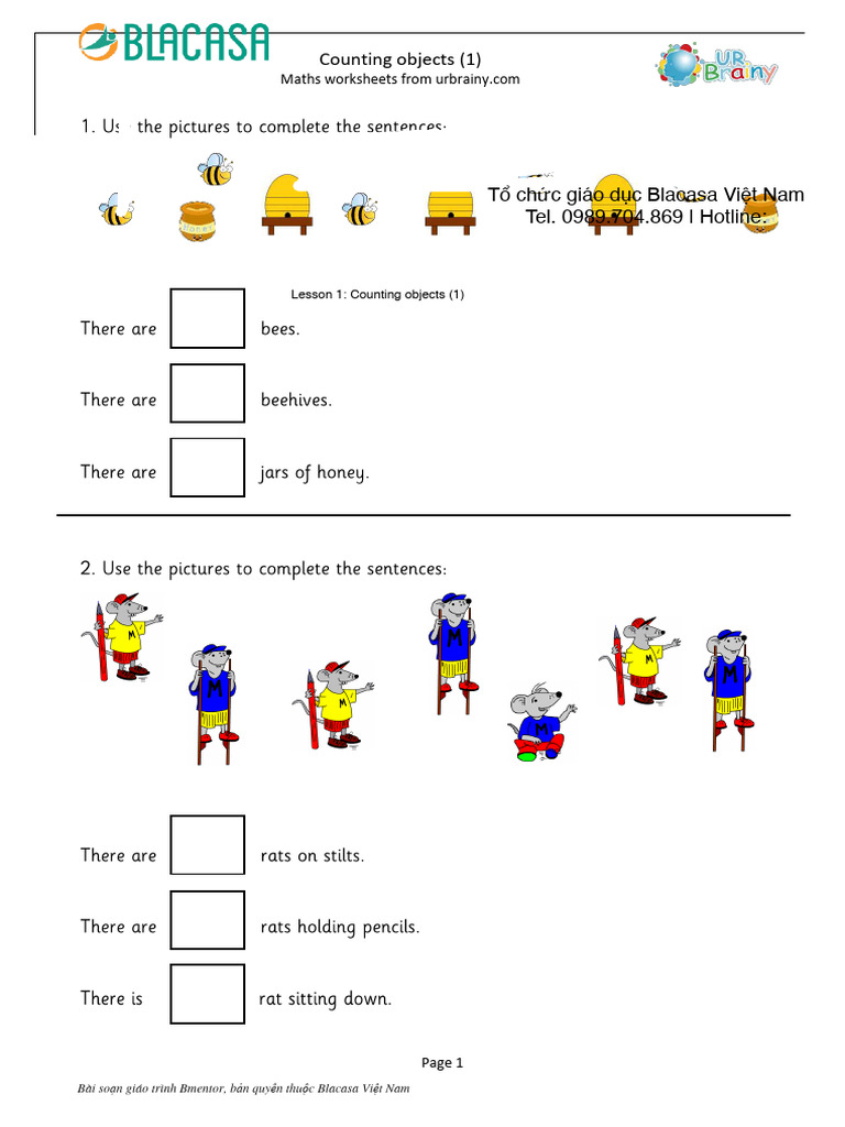 Lesson 1. Counting Objects Up To Ten | PDF