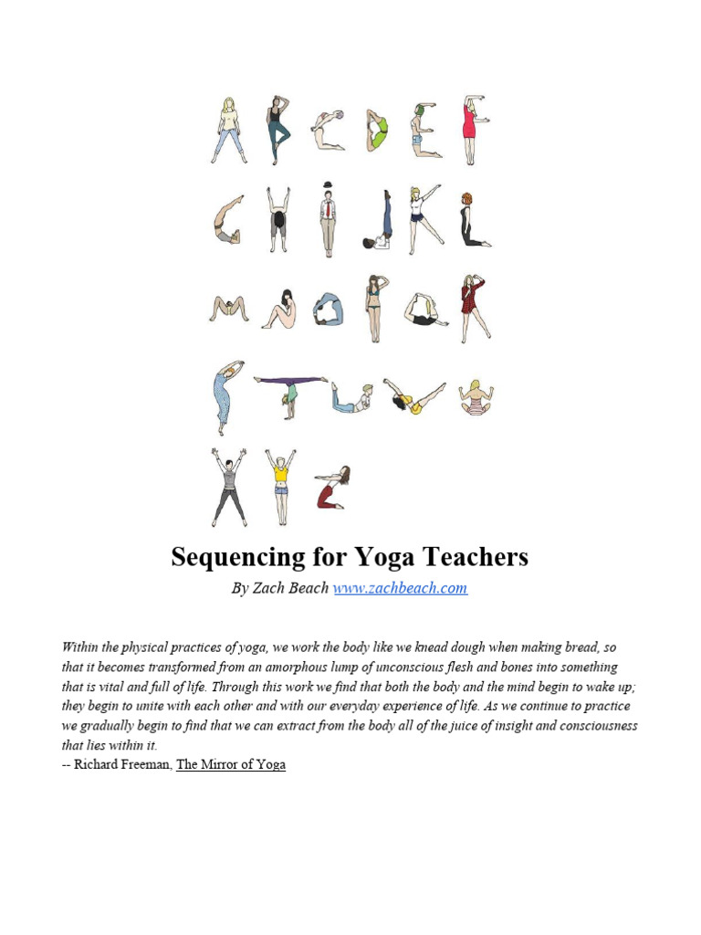 Yoga Sequencing Guide for Teachers | PDF | Asana | Anatomical Terms Of ...