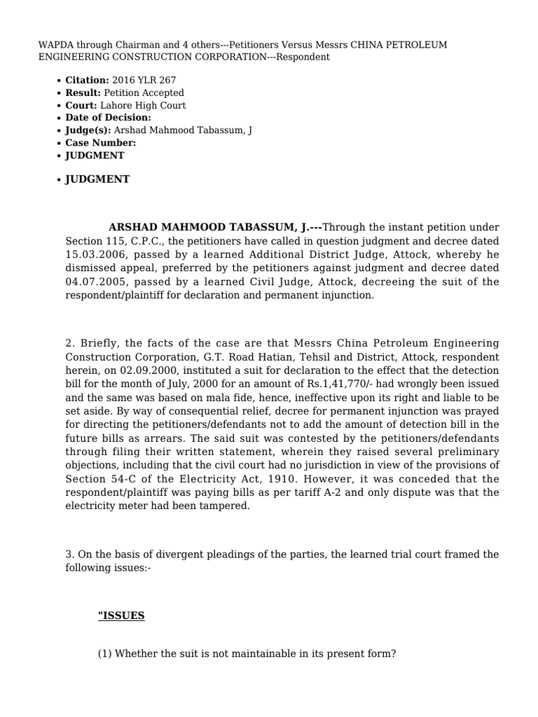 Judgment | PDF | Lawsuit | Judgment (Law)