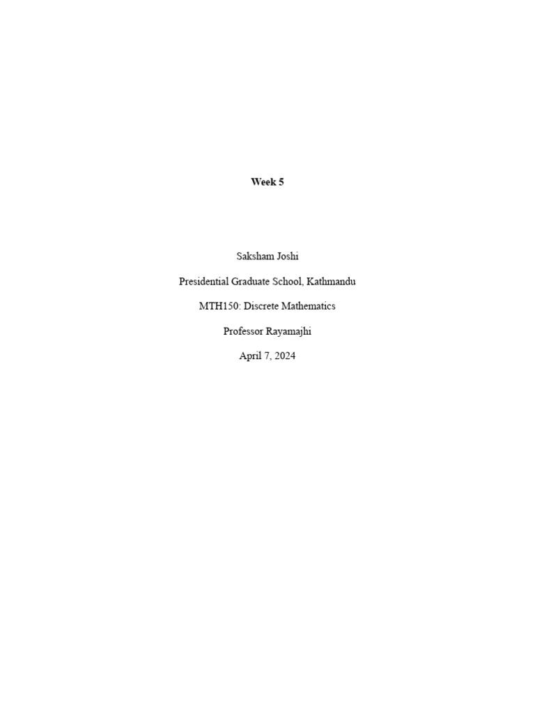 Discrete W5 | PDF | Monte Carlo Method | Applied Mathematics