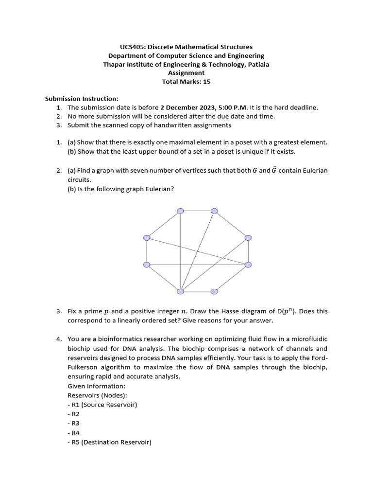 Final Assignment | Download Free PDF | Vertex (Graph Theory) | Logic