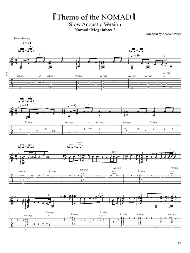 Theme of The NOMAD (Slow Version) | PDF | Character Encoding | Encodings