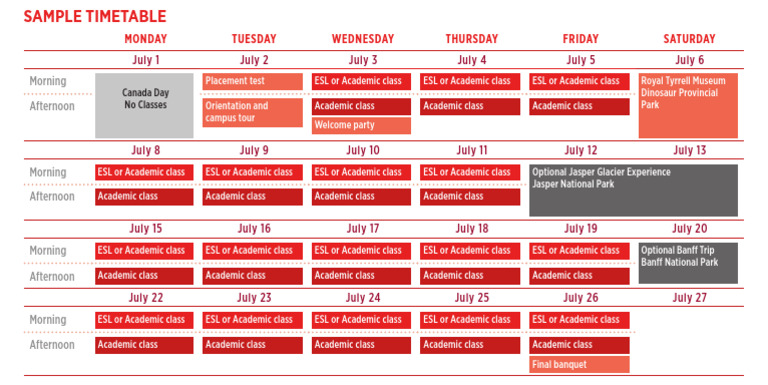 2024 Sample Timetable | PDF | English As A Second Or Foreign Language ...