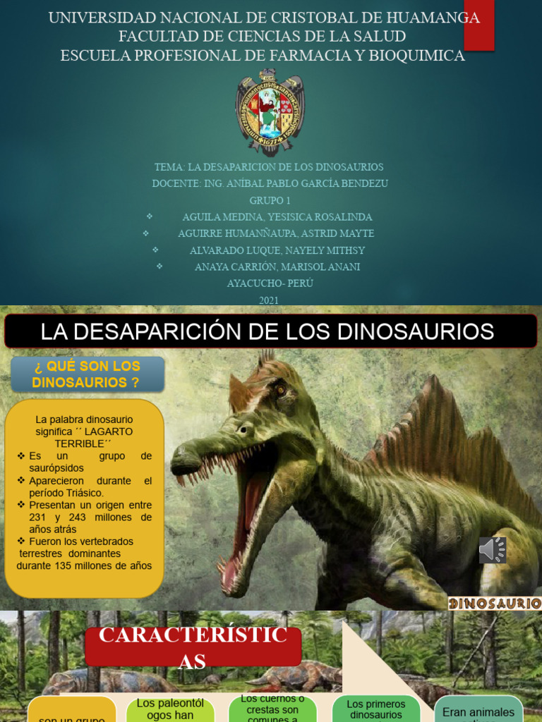 La Desaparicion de Los Dinosaurios | PDF | Dinosaurios | Tierra