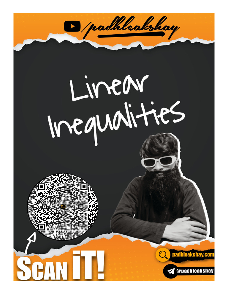Chapter 5 Linear Inequalities | PDF | Inequality (Mathematics) | Equations Chapter 5 Linear Inequalities | PDF | Inequality (Mathematics) | Equations
