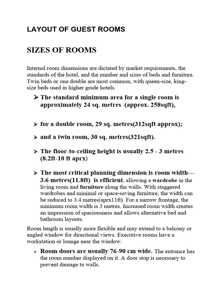 Layout of Guest Rooms | Download Free PDF | Bathroom | Shower