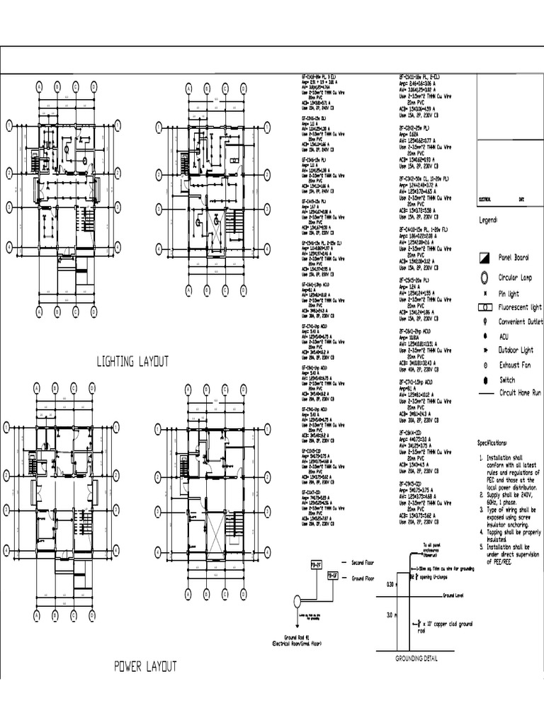 FOR ELECTRICAL Electrical Plan Page 1 | PDF