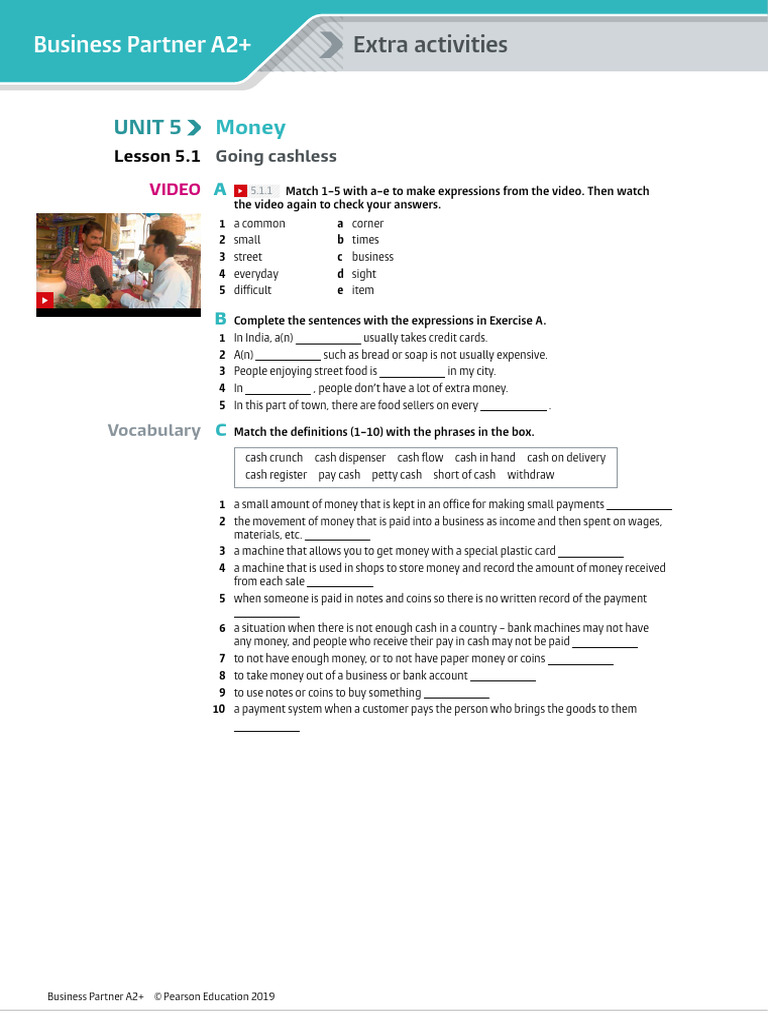 BusPart A2P ExClassPracWS U5 | PDF | Cash | Money