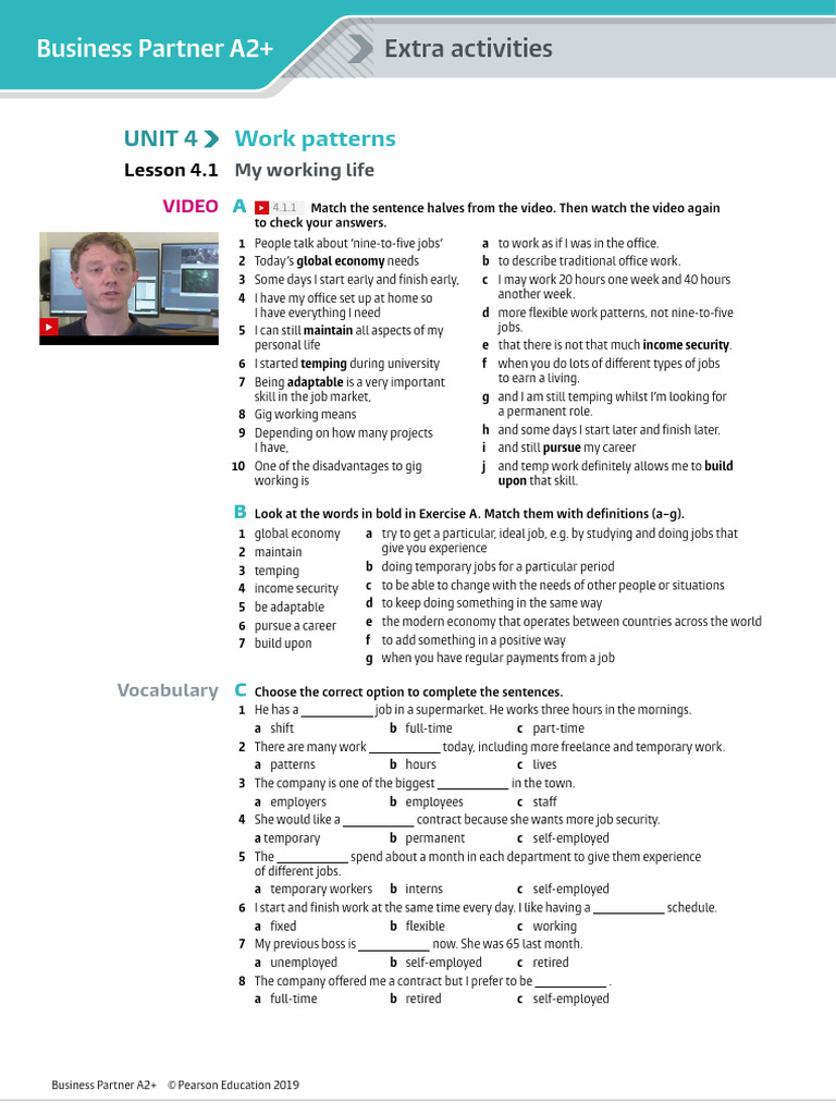 BusPart A2P ExClassPracWS U4 | PDF | Temporary Work | Self Employment