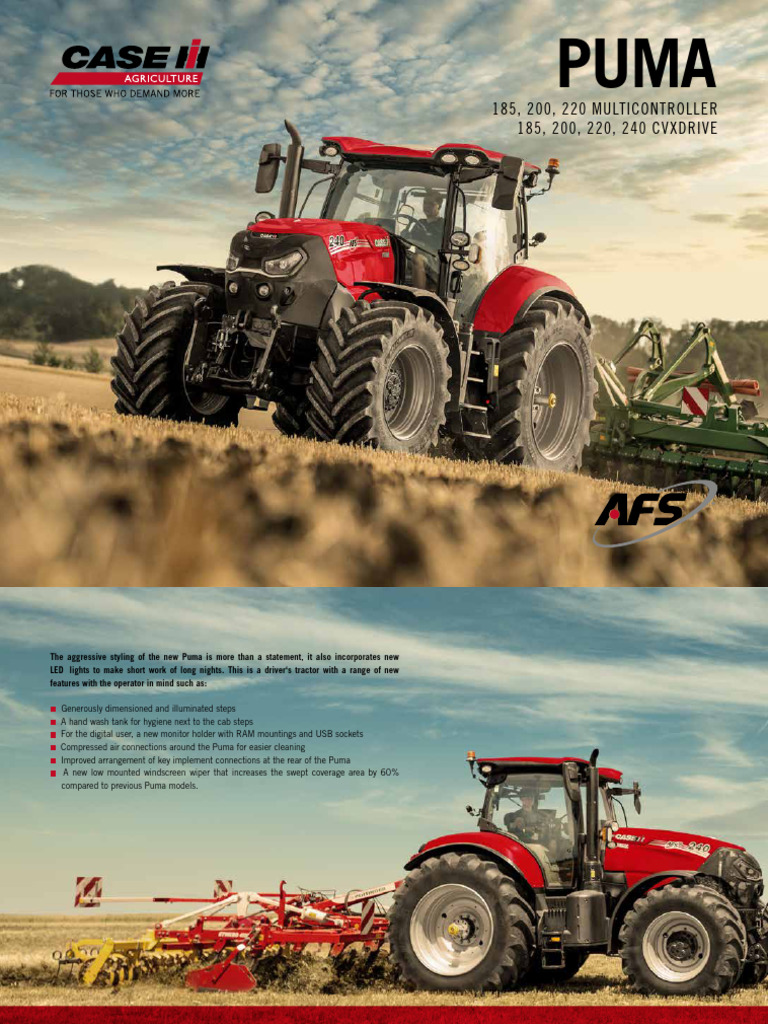 21c0016inb Puma Series New 2020 Bro Fin Low-2 | PDF | Engines | Tractor