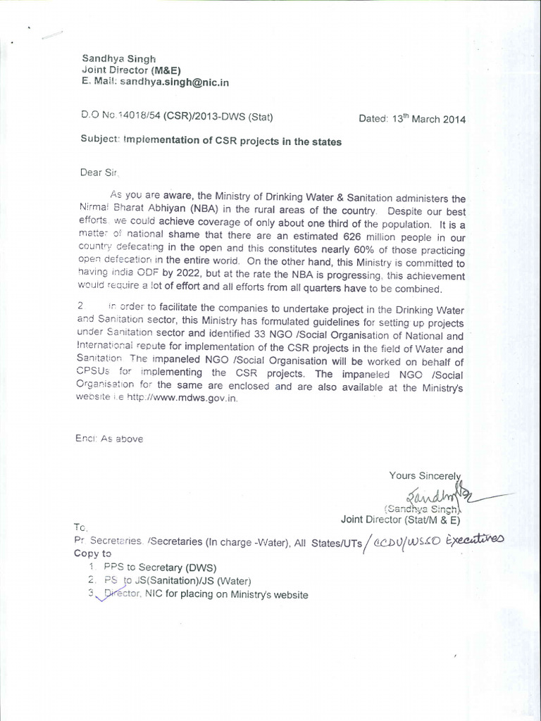 Implementation of CSR Projects | PDF