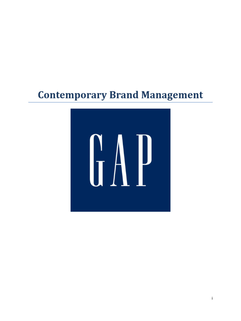 Contemporary Brand Management - A Case Study of GAP | PDF | Brand | Retail