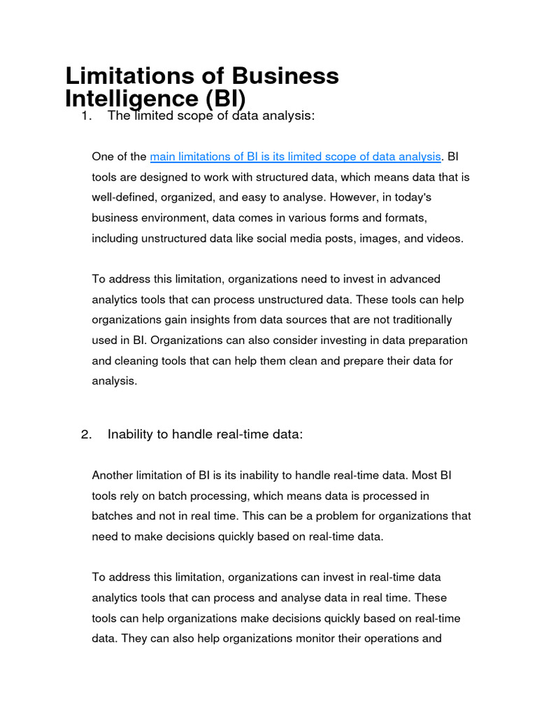 BIA Unit 1 Notes | PDF | Business Intelligence | Data Warehouse