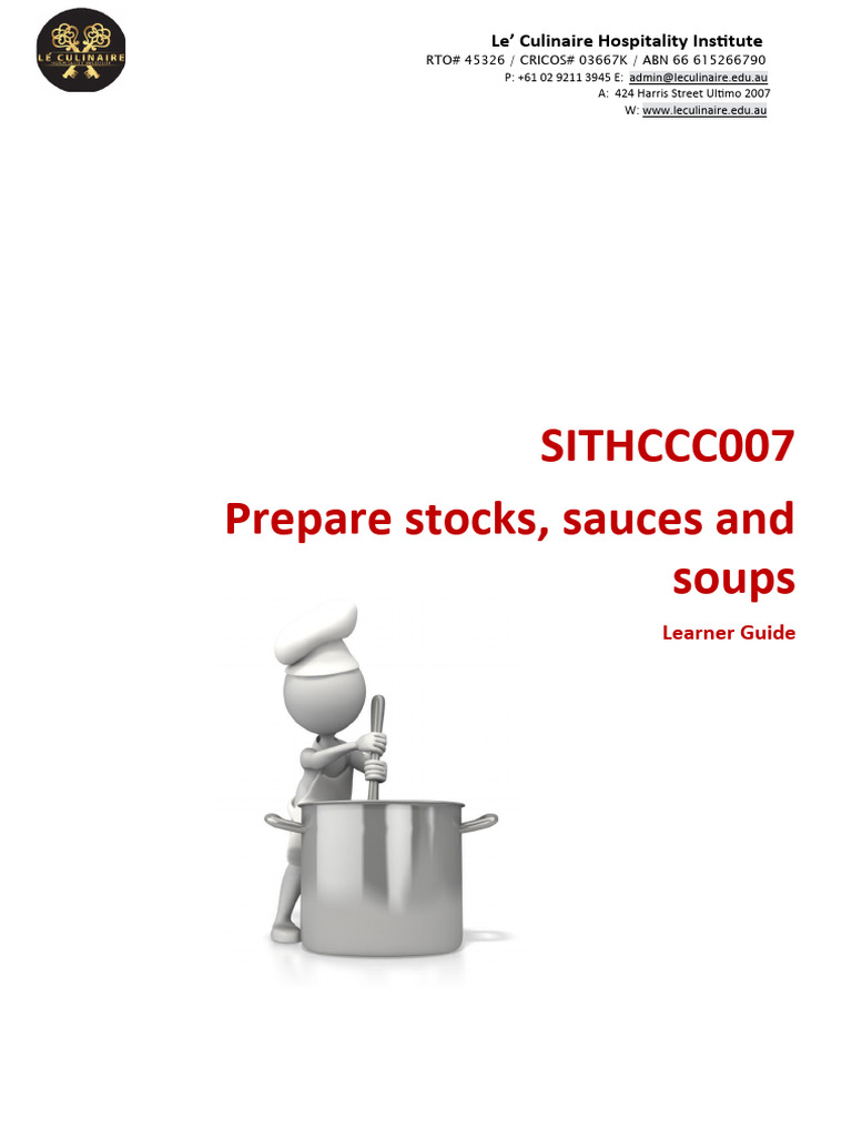 Culinary Skills for Aspiring Chefs | PDF | Recipe | Shelf Life