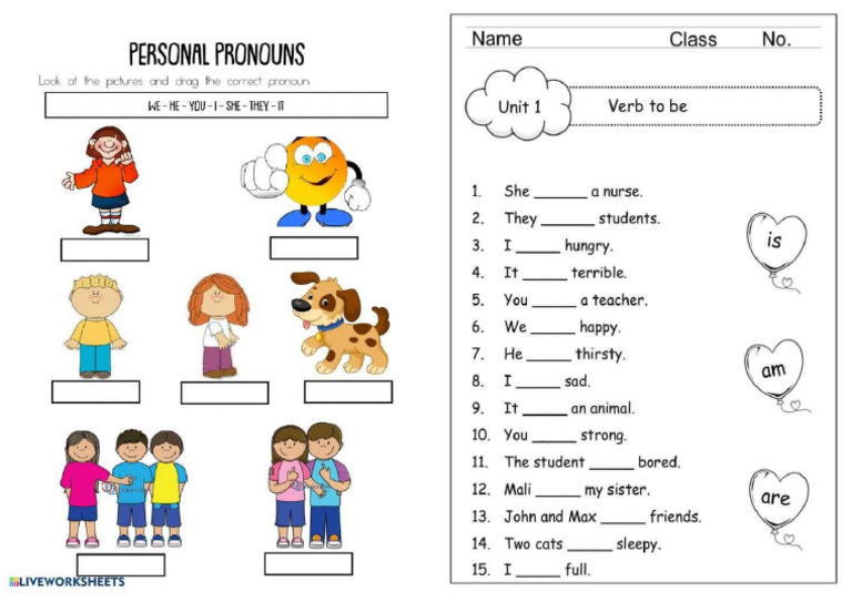 Pronouns and Verb Tobe | PDF