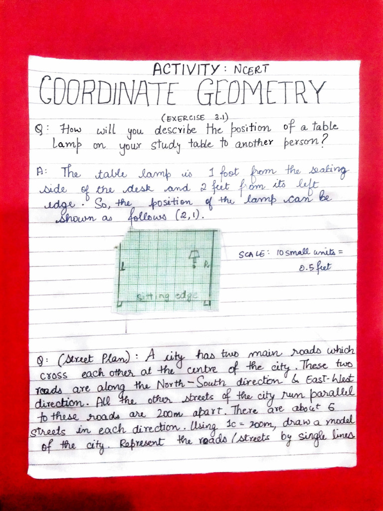 Coordinate Activity | PDF