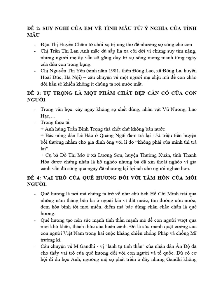 Dẫn chứng NLXH | PDF