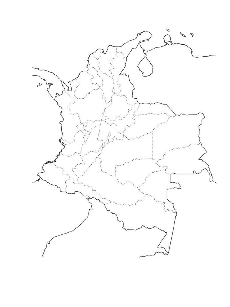 Croquis Mapa Colombia | PDF
